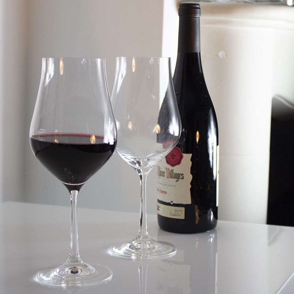 Personalised - Classic Collection Pair of Red Wine Glasses 227mm, 450ml ...