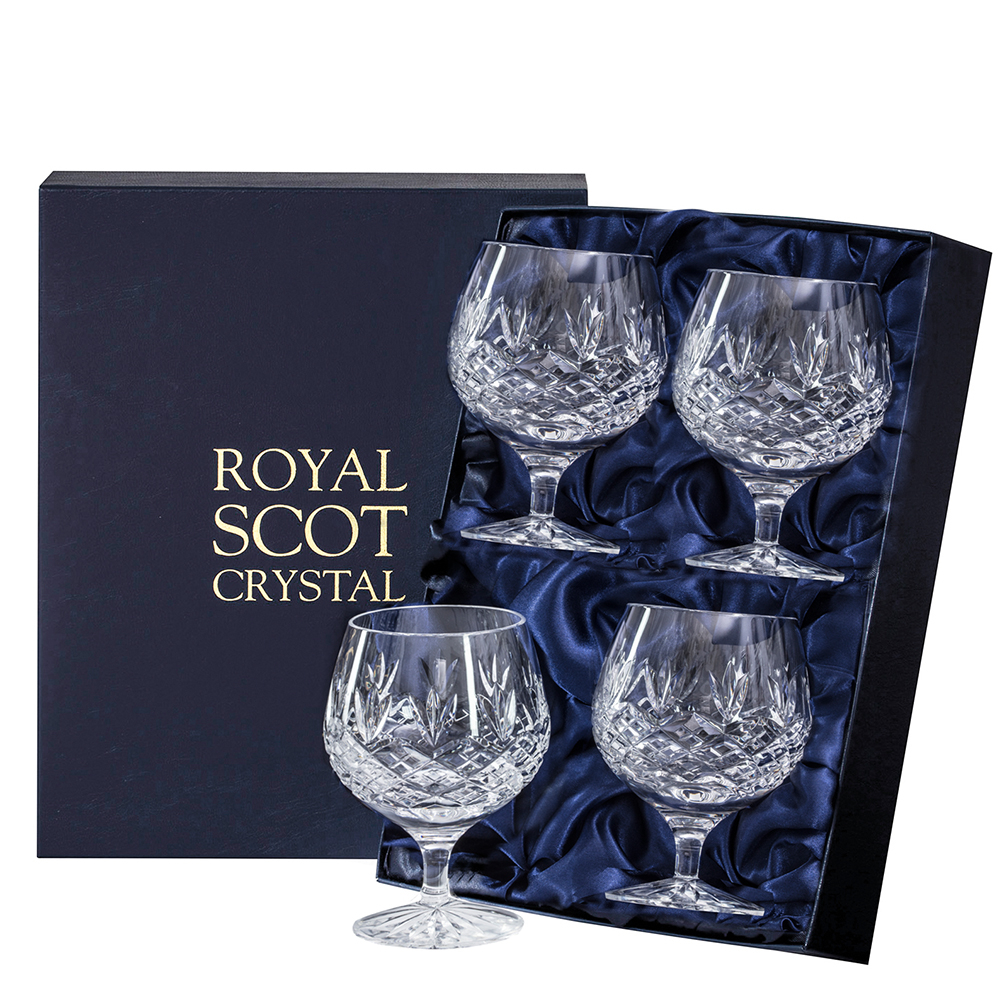 Edinburgh - 4 Crystal Brandy Glasses 127mm (Presentation Boxed) | Royal ...