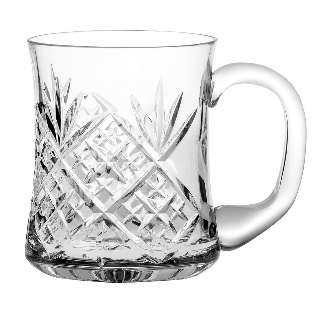Edinburgh 1 Pint Crystal Beer Tankard, (Gift Boxed) | Royal Scot Crystal