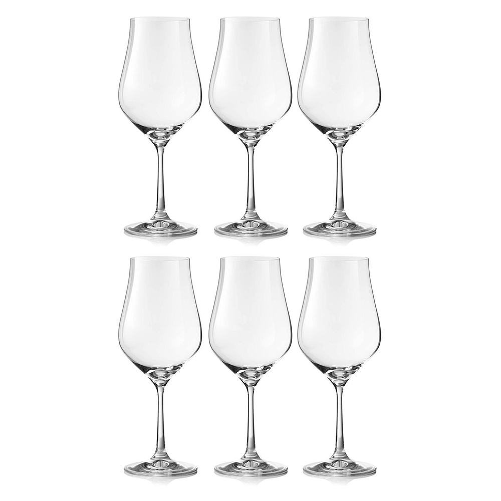 Classic Collection - 6 Red Wine Glasses 227mm, 450ml (Gift Boxed) | Royal Scot Crystal