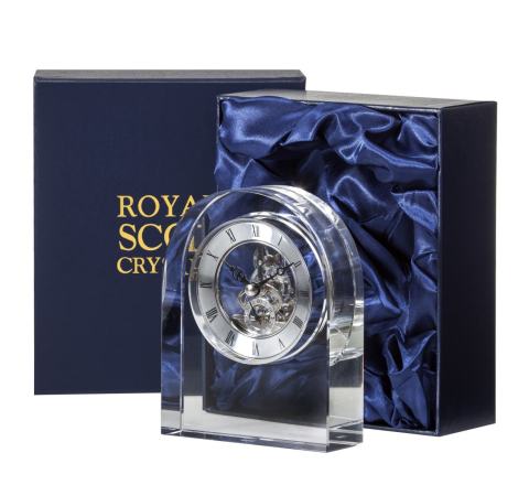 Clock - Large London Crystal Clock 170mm (Presentation Boxed)