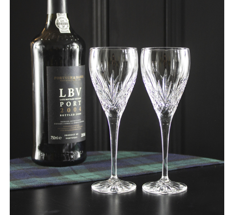 Iona - 2 Crystal Port / Sherry Glasses 178mm (Presentation Boxed ...