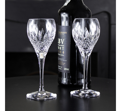 Nouveau - 2 Port / Sherry Glasses, 157mm (Gift Boxed) | Royal Scot Crystal