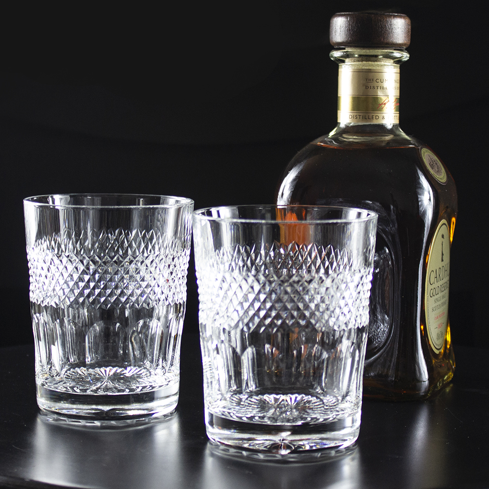 Art Deco - 2 Large On the Rocks Tumblers 110 mm (Presentation Boxed ...