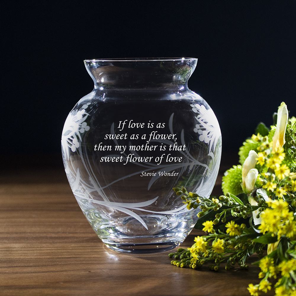 Personalised - Honeysuckle Small Posy Vase (Giftware) - 120mm (Gift ...