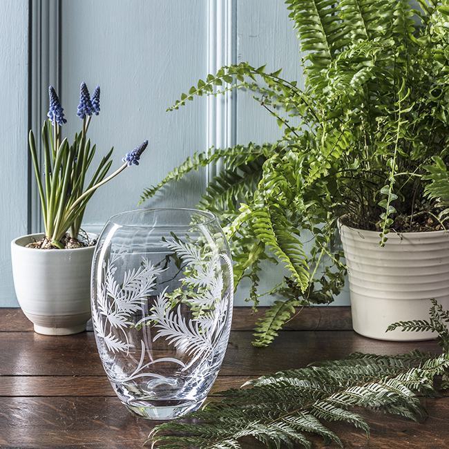 Diamante (Swarovski) Waisted Vase (Gift Boxed) 215mm | Royal Scot ...