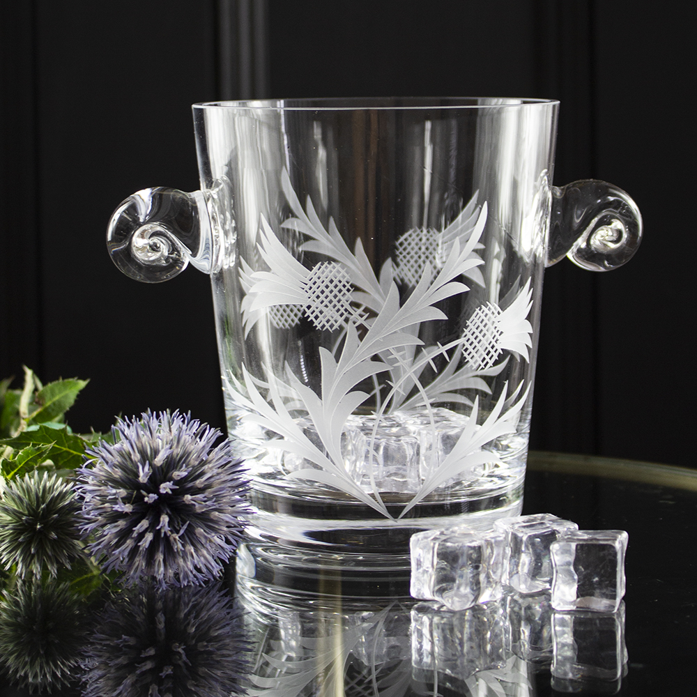 Flower of Scotland (thistle) Ice Bucket 135mm (Gift Boxed) | Royal Scot ...