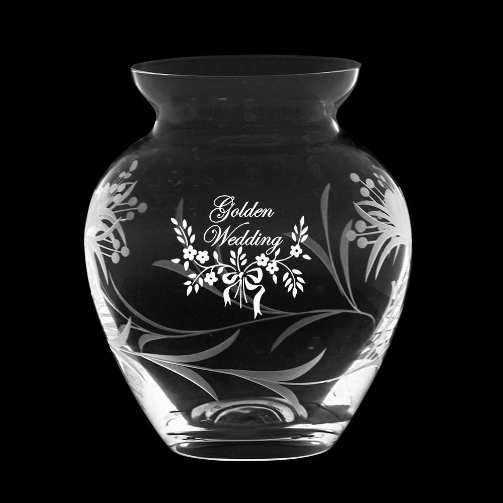 Golden Wedding Anniversary 50 Flower of Scotland Small Barrel Vase ...