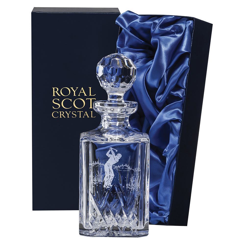 Highland Square Spirit Decanter engraved Golfer 245mm (Driving # 1 ...