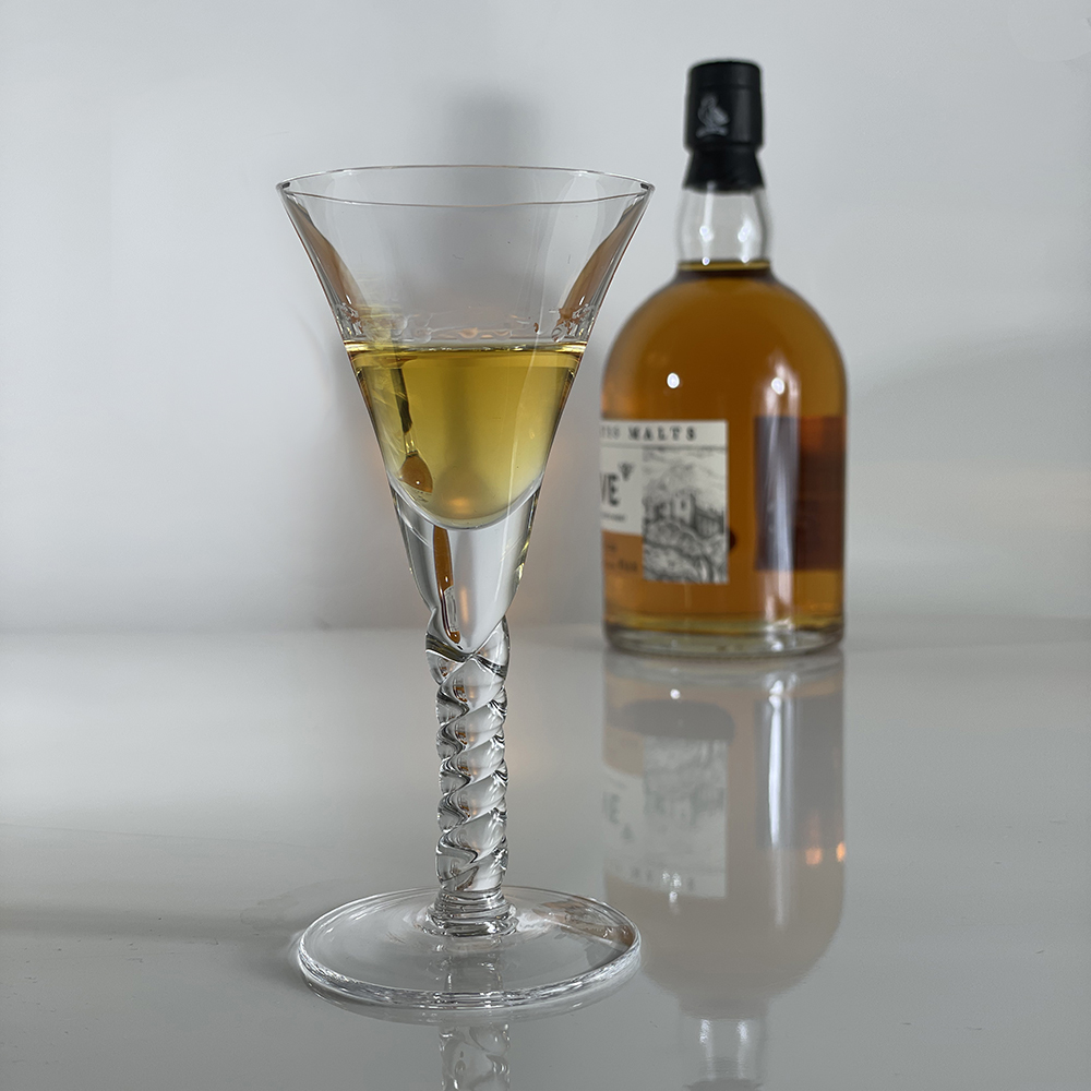 Hand Cut Crystalware - Barley Twist -1 Port / Sherry Glass 140mm (Gift ...