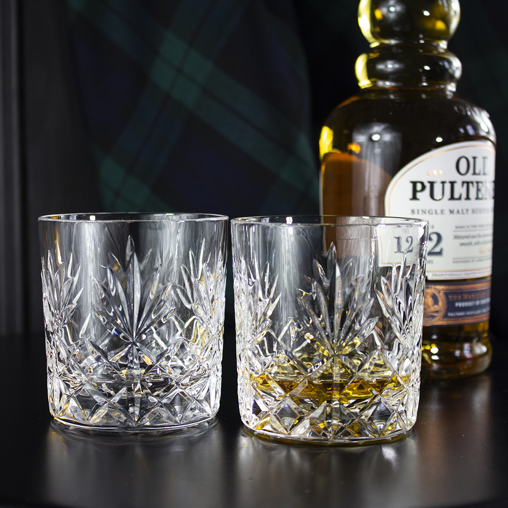 Personalised - Hand Cut Crystal Engraved Whisky Set Kintyre ...