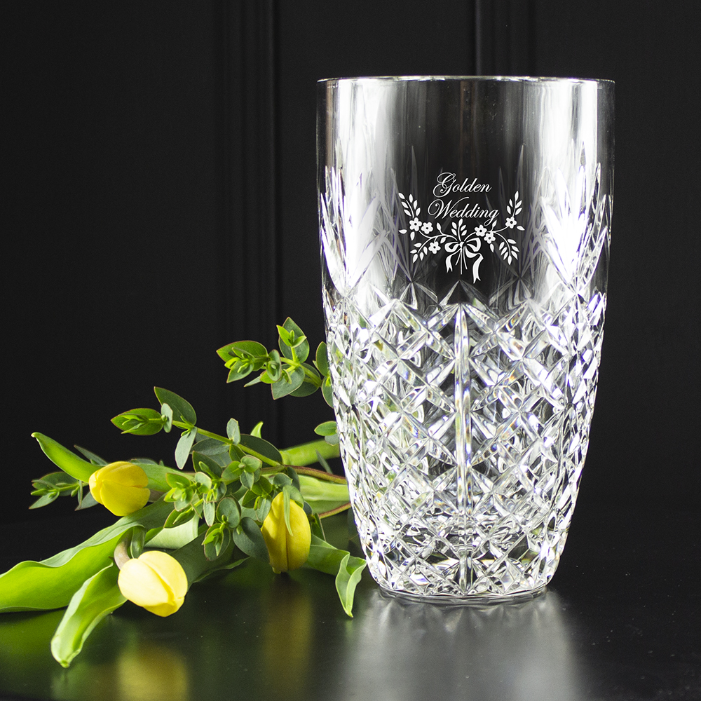 Golden Wedding Anniversary 50 Flower of Scotland Lily Vase (Giftware ...