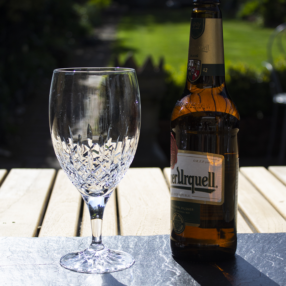 Personalised - Highland Crystal Stemmed Beer Glass 40cl Engraved Beer ...