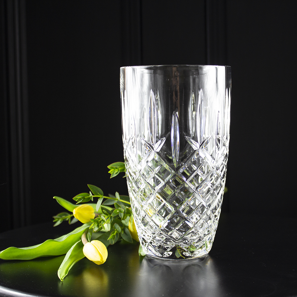 London Small Barrel Crystal Vase 190mm (Gift Boxed) | Royal Scot ...