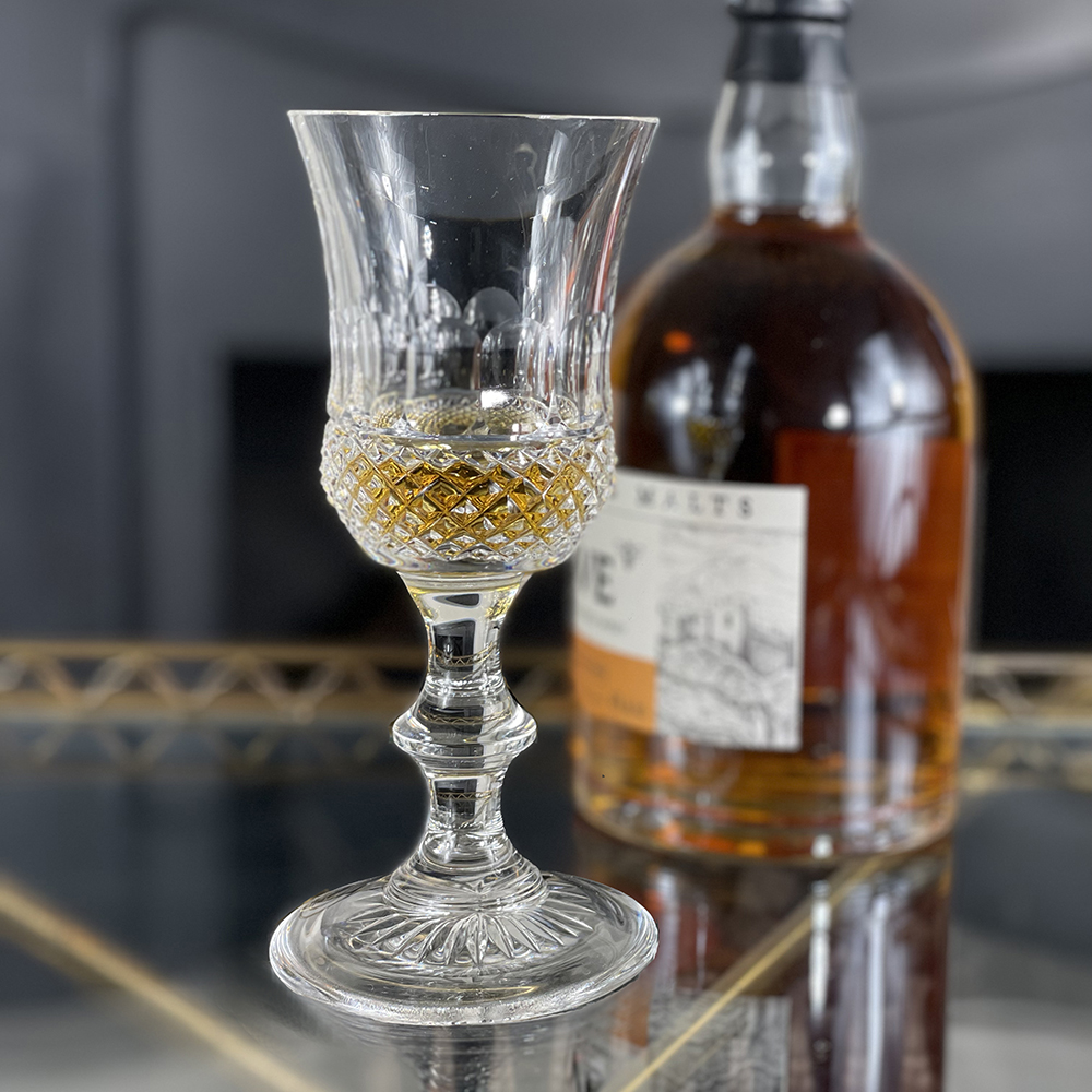 Flower of Scotland Crystal Tot Glass (Shot) (Thistle Shape) - 60mm ...