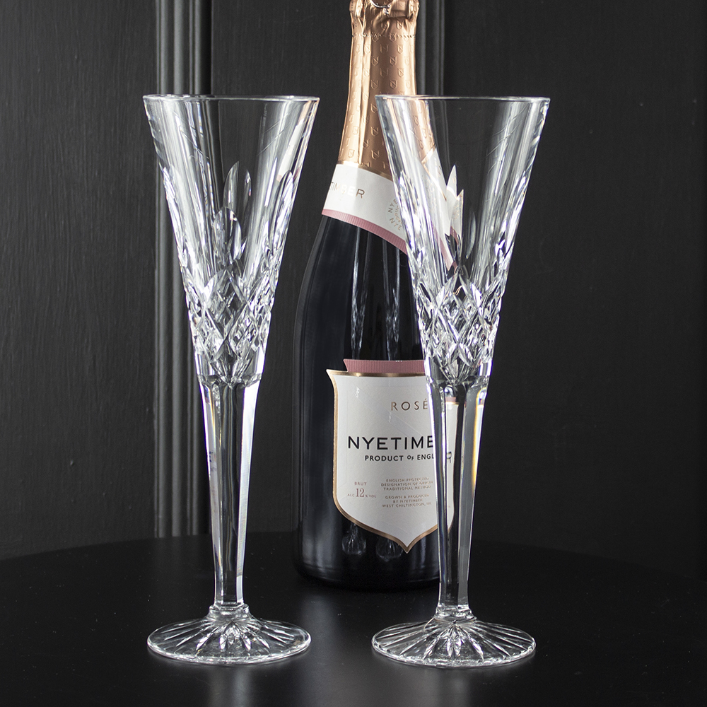Westminster- 2 Crystal Champagne Flutes 245mm (Gift Boxed) | Royal Scot ...